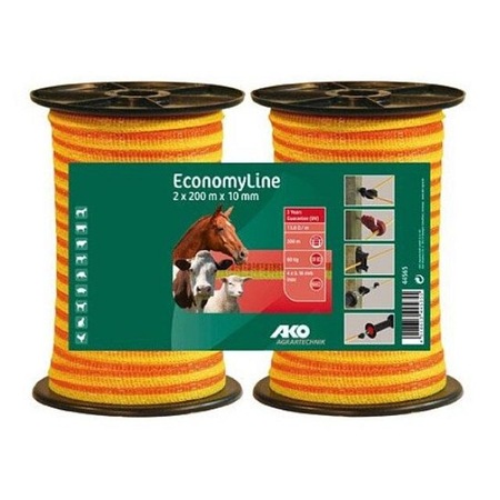 Set 2 bucati banda galbena/portocalie pentru gard 10mm, 200m - eMAG.ro