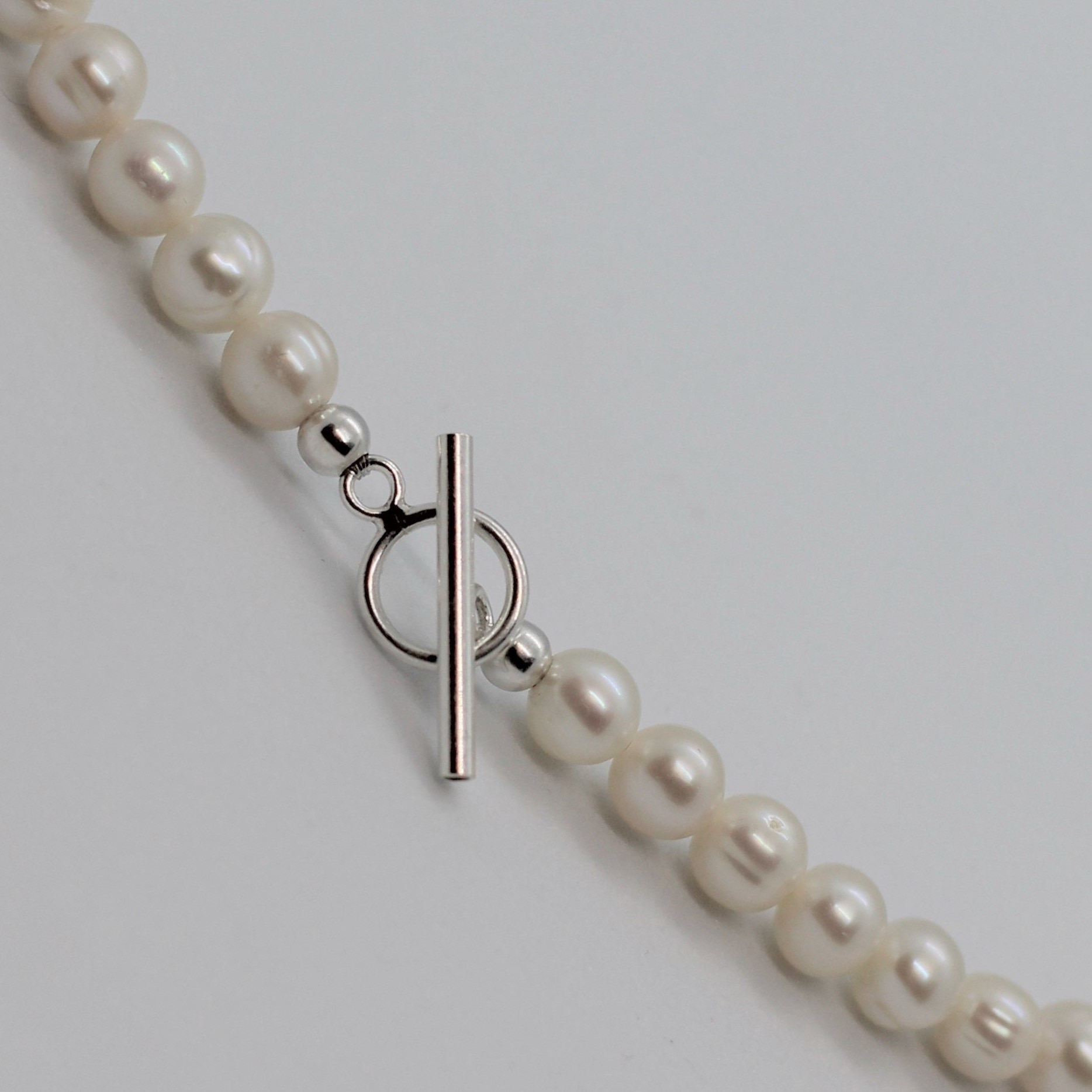 Colier din perle naturale, argint 925, 46 cm - eMAG.ro