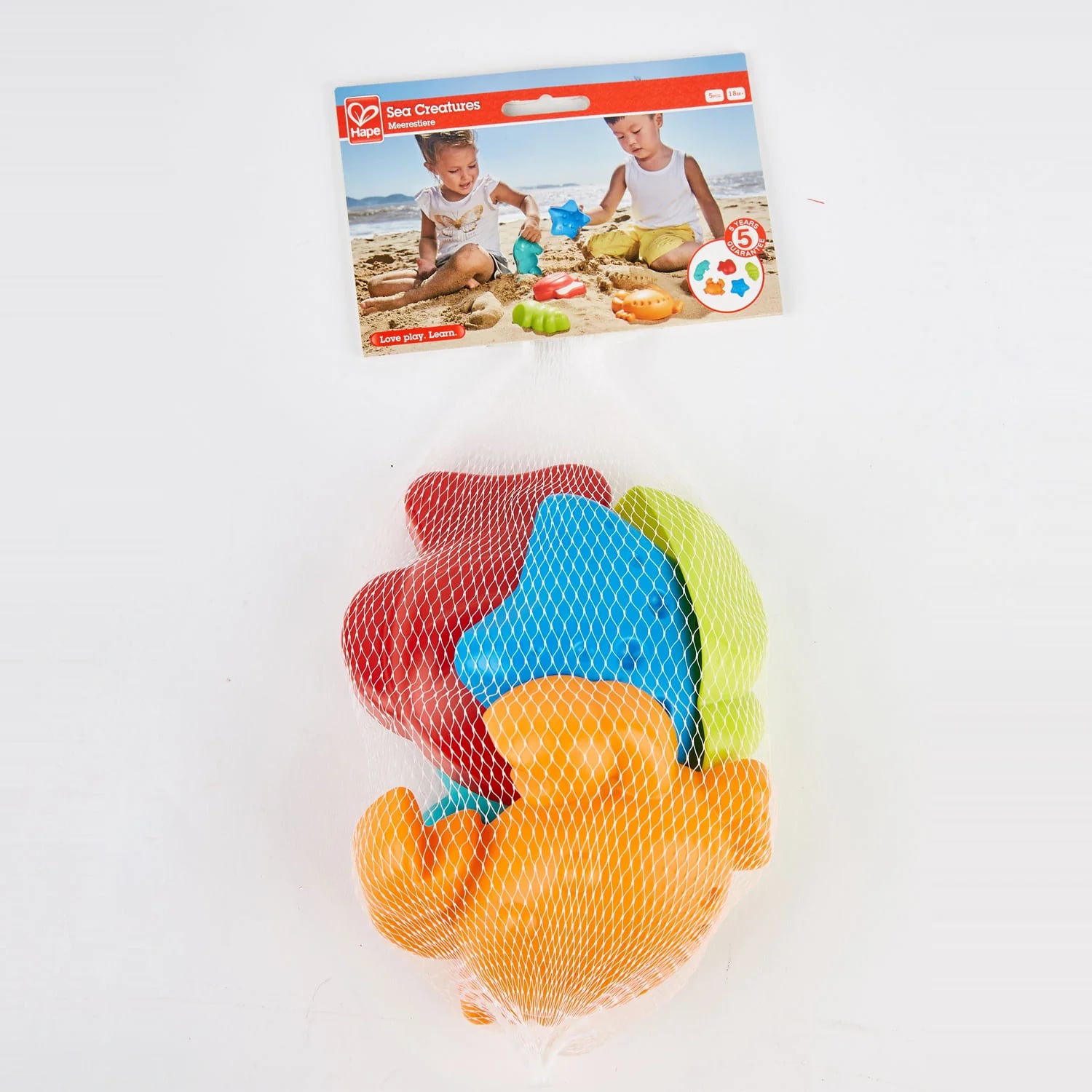 Set matrite nisip, Hape, Creaturi marine, 5 piese - eMAG.ro