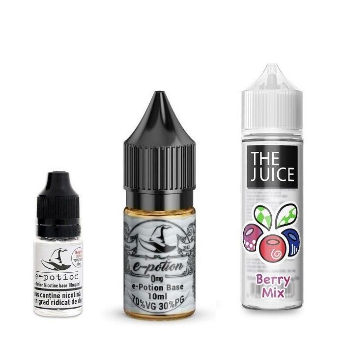 Pachet Lichid Tigara Electronica The Juice - Berry Mix, 3,33mg/ml, 60ml cu Nicotina - eMAG.ro