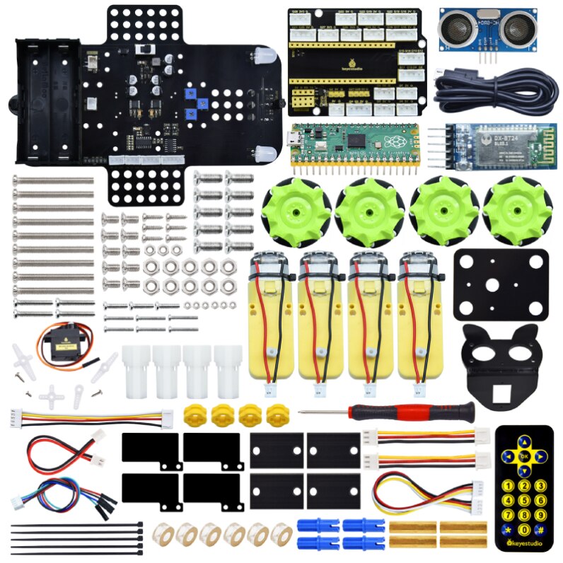 Kit Masina 4WD Robot Raspberry Pi PICO pentru Programare STEM, KS3029 ...