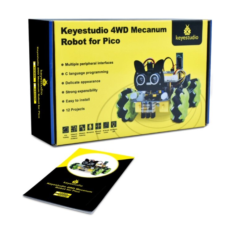 4wd Raspberry Pi Pico Robot Car Kit за Stem програмиране Ks3029 Emag Bg
