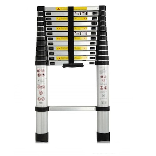 Scara telescopica aluminiu, 13 trepte, 3.8 metri - eMAG.ro