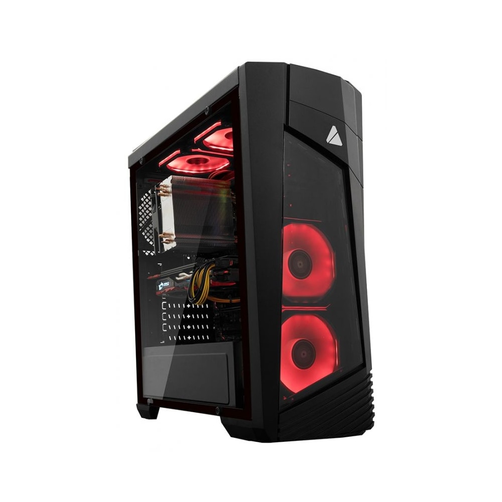 PC кутия Azza Blaze 231G, CSAZ-231G, Micro ATX, Mini ITX, ATX, Черен ...