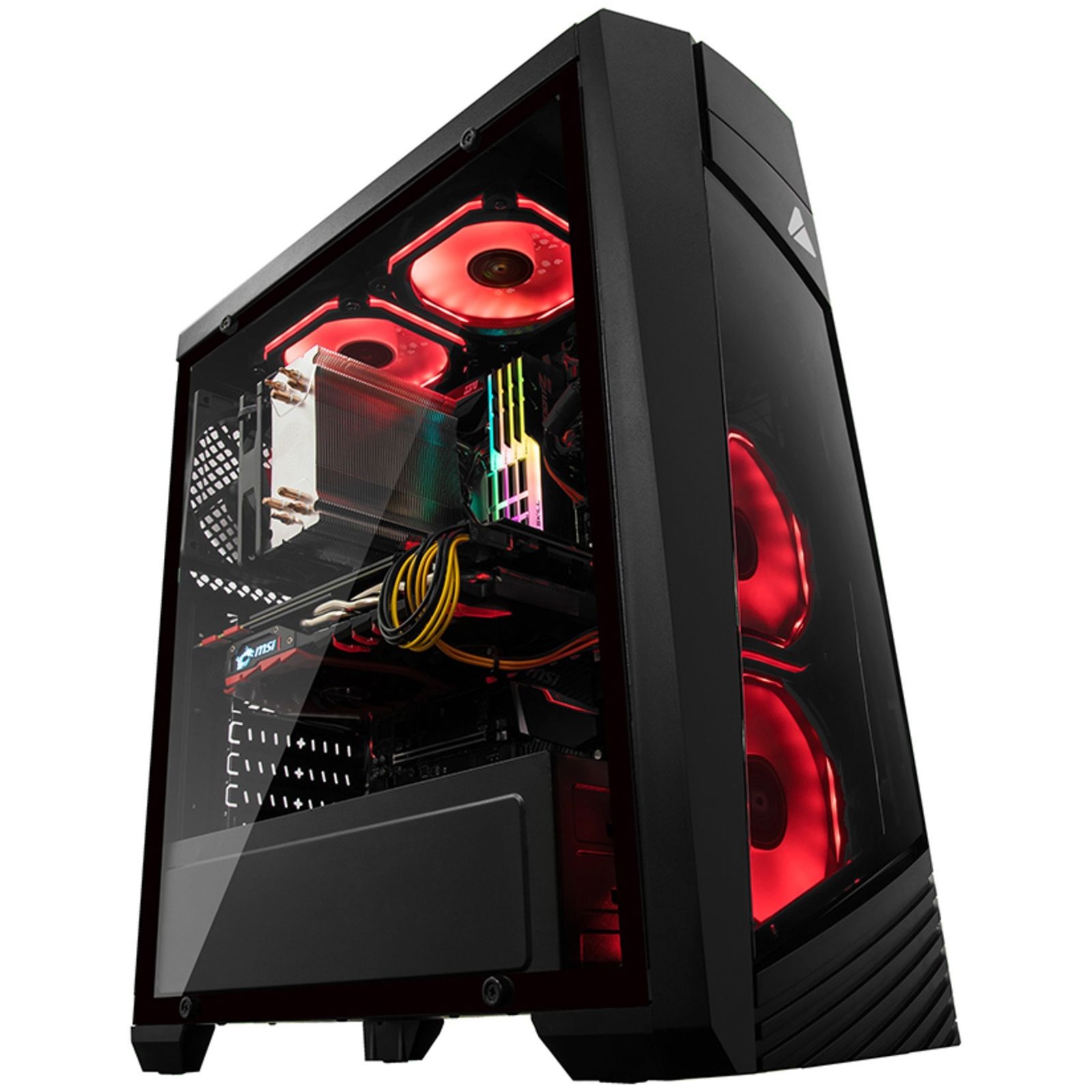 PC кутия Azza Blaze 231G, CSAZ-231G, Micro ATX, Mini ITX, ATX, Черен ...