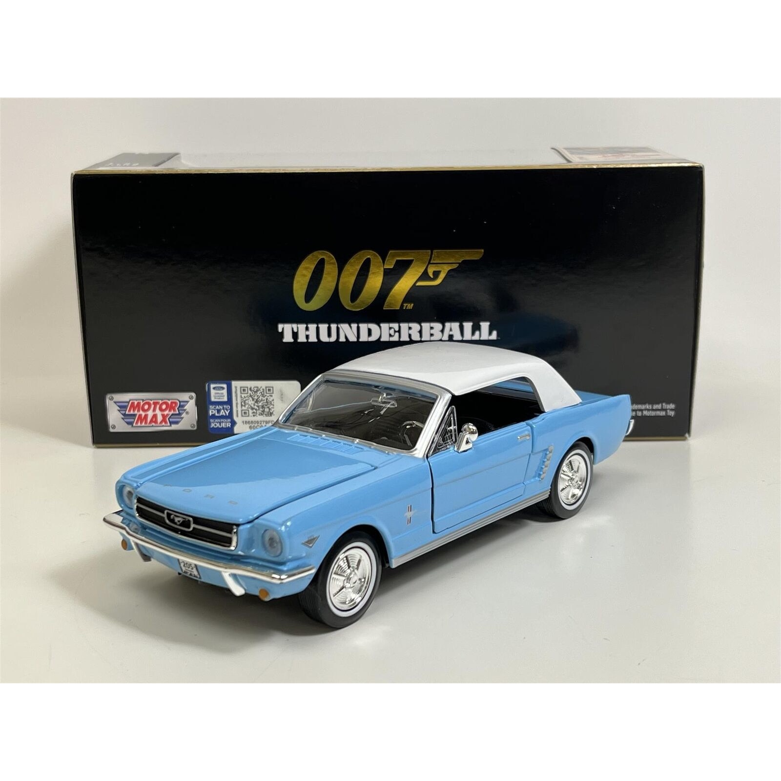 Macheta Ford Mustang 1964 James Bond Thunderball - 1/24 Motormax - eMAG.ro