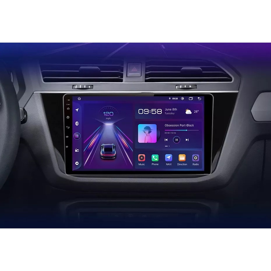 Navigatie Volkswagen Tiguan 2016-2020, android 12, 4GB RAM, 64GB wifi ...
