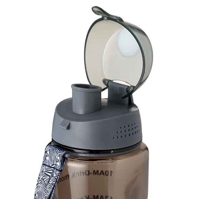 Recipient pentru apa tansparent cu capac gri, 600 ml - eMAG.ro