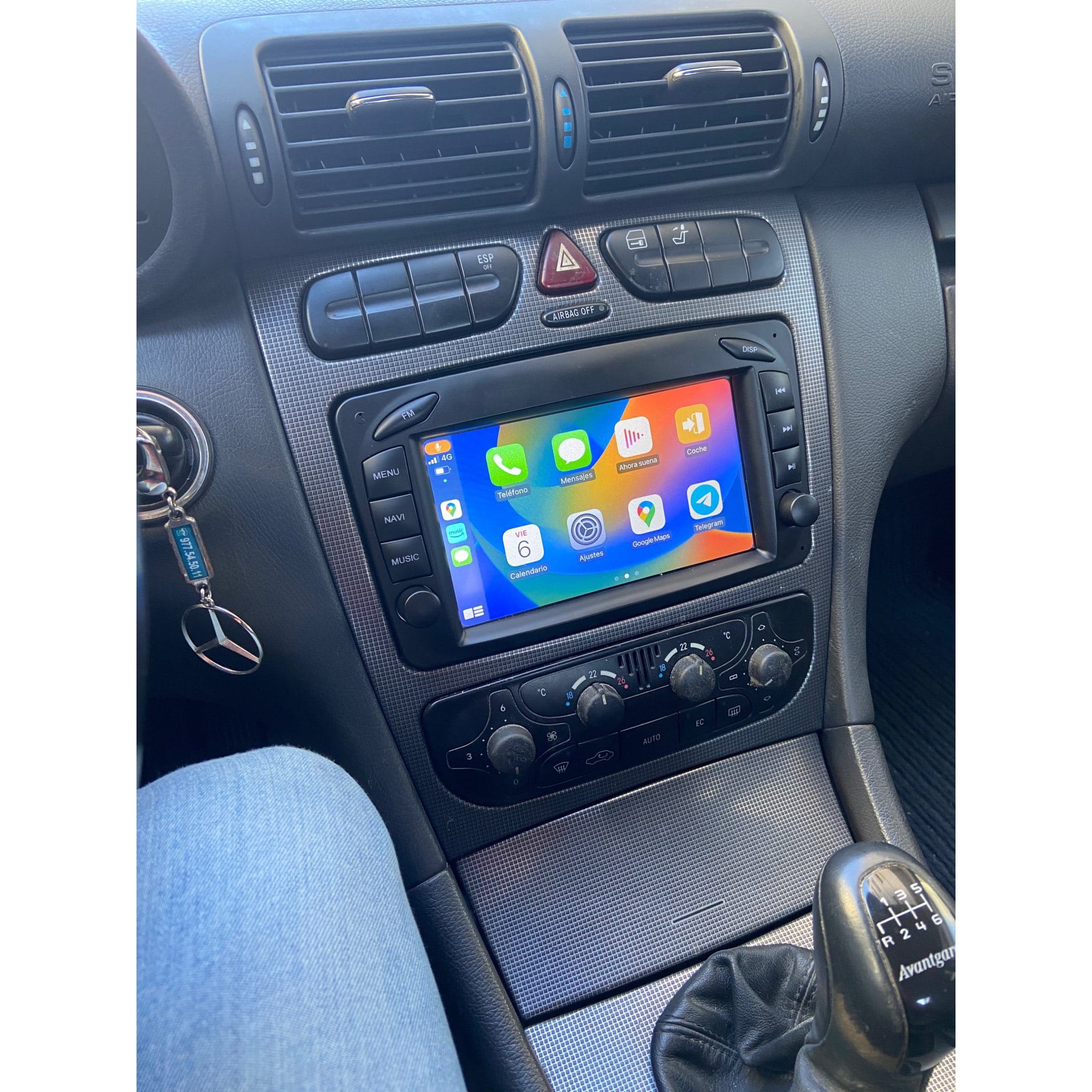 Navigatie Carplay Mercedes C class Vito Viano W203 CLK C209 W209 W463 ...