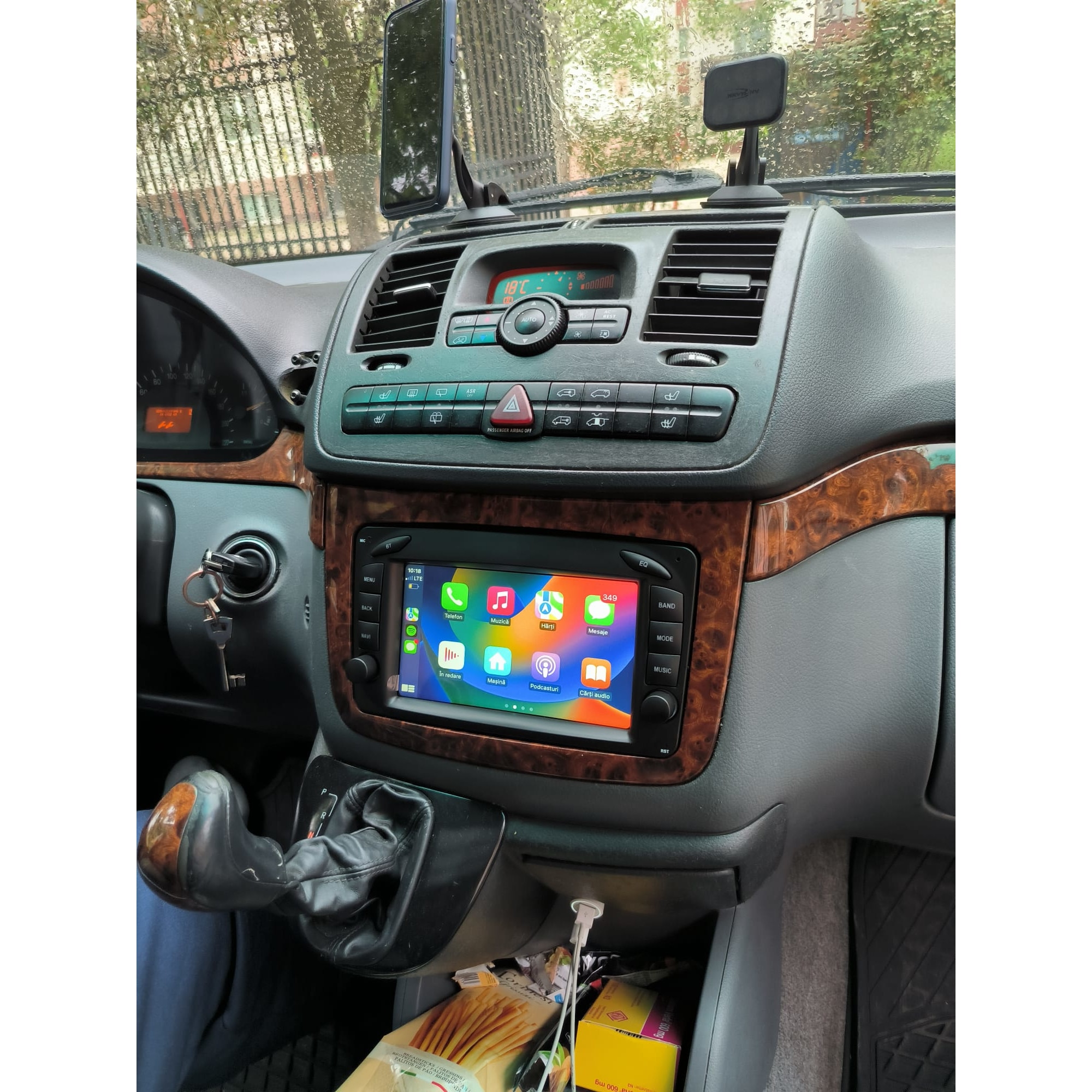 Navigatie Carplay Mercedes C class Vito Viano W203 CLK C209 W209 W463 ...