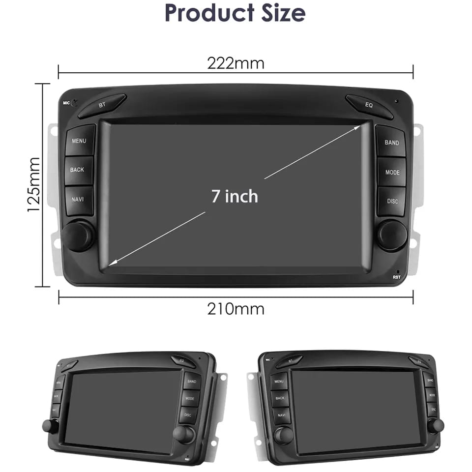 Navigatie Carplay Mercedes C class Vito Viano W203 CLK C209 W209 W463 ...