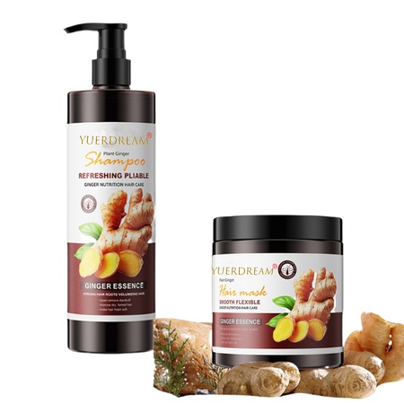 Set sampon si masca de par cu ghimbir, Yuerdream, 500 ml - eMAG.ro