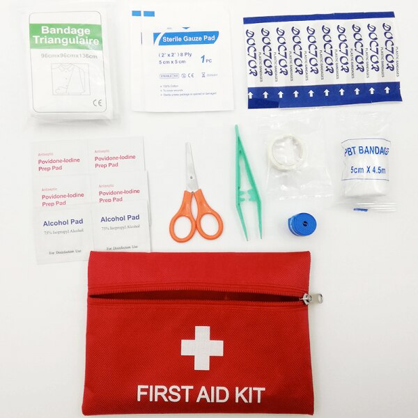 Mini Trusa de prim ajutor portabila cu 19 piese, de voiaj, pentru ...