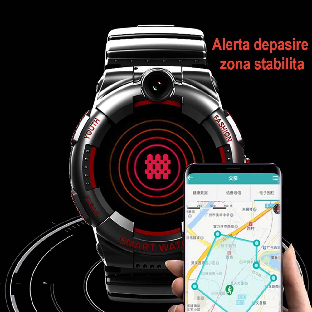 Smartwatch copii cu GPS si slot SIM, rezistent la apa, Efour Tech FG-31 ...