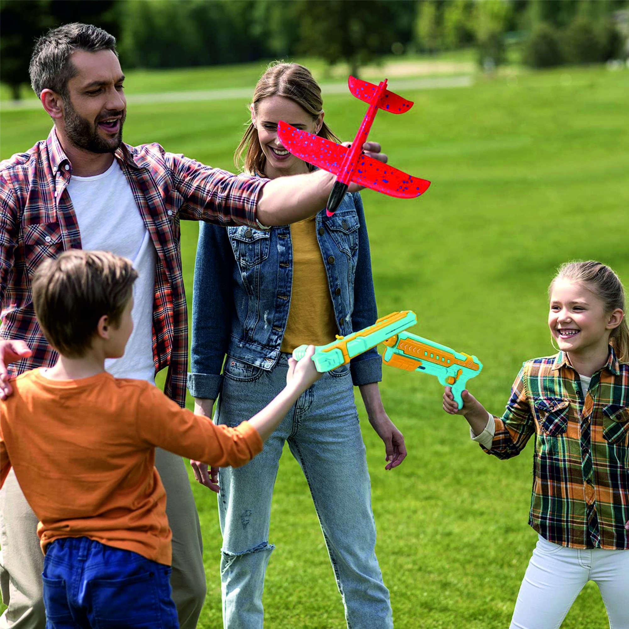 Jucarie interactiva, avion catapulta 4 in 1, multicolor - eMAG.ro