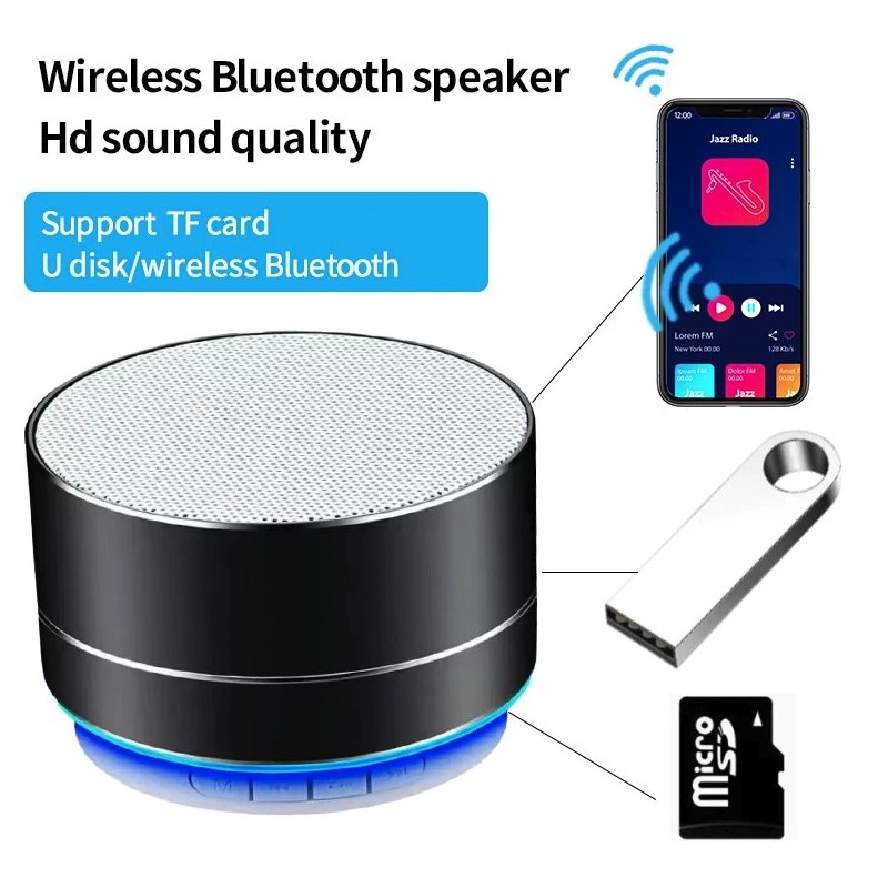 Boxa mini portabila Bedex®, cu tehnologie Bluetooth, sunet de inalta ...