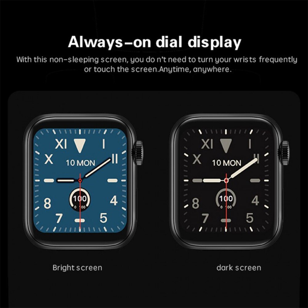 Smartwatch W58 Pro, 1,3-инчов IPS екран, телесна температура, заседнала ...