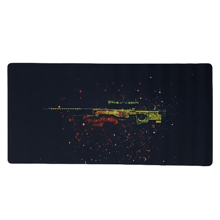 Mousepad format Deskmat pentru gaming, Sniper gun, 1000 x 500 x 3 mm ...