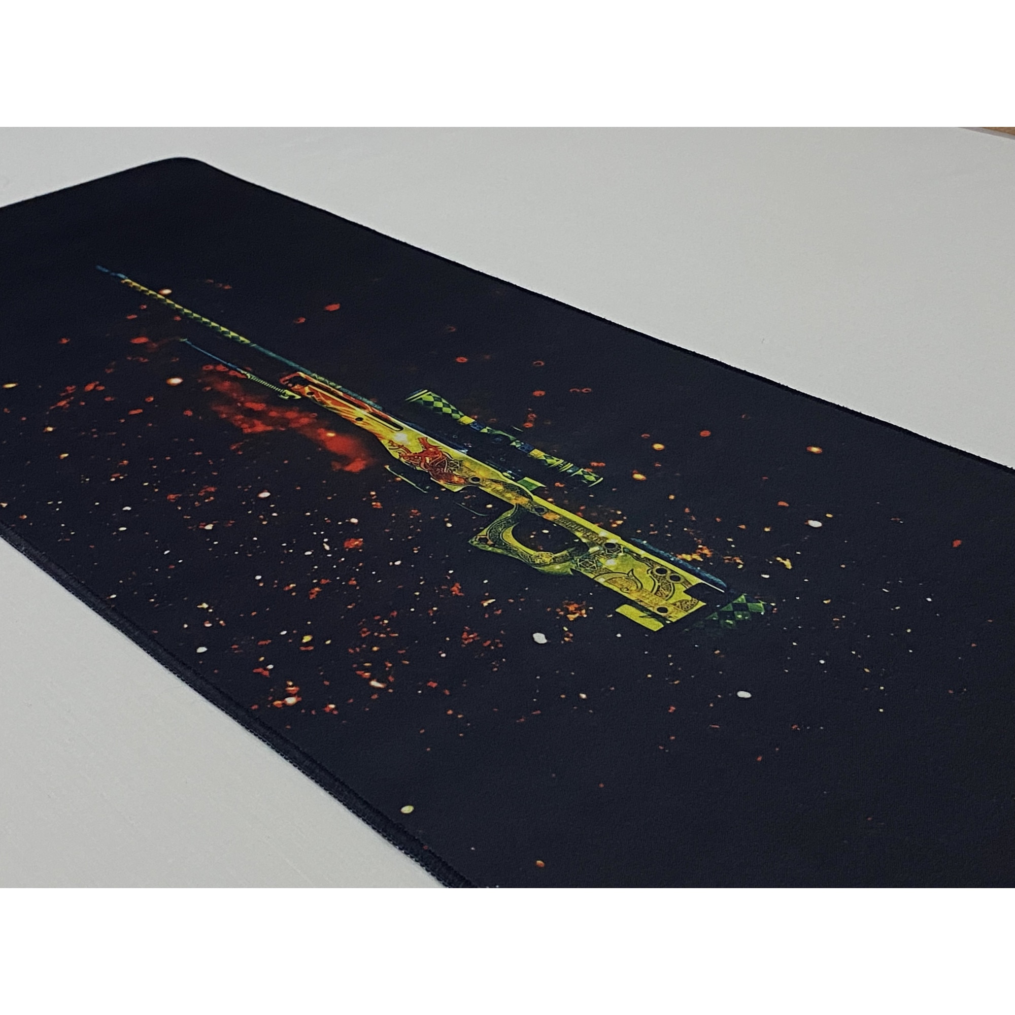 Mousepad format Deskmat pentru gaming, Sniper gun, 800 x 300 x 2 mm ...