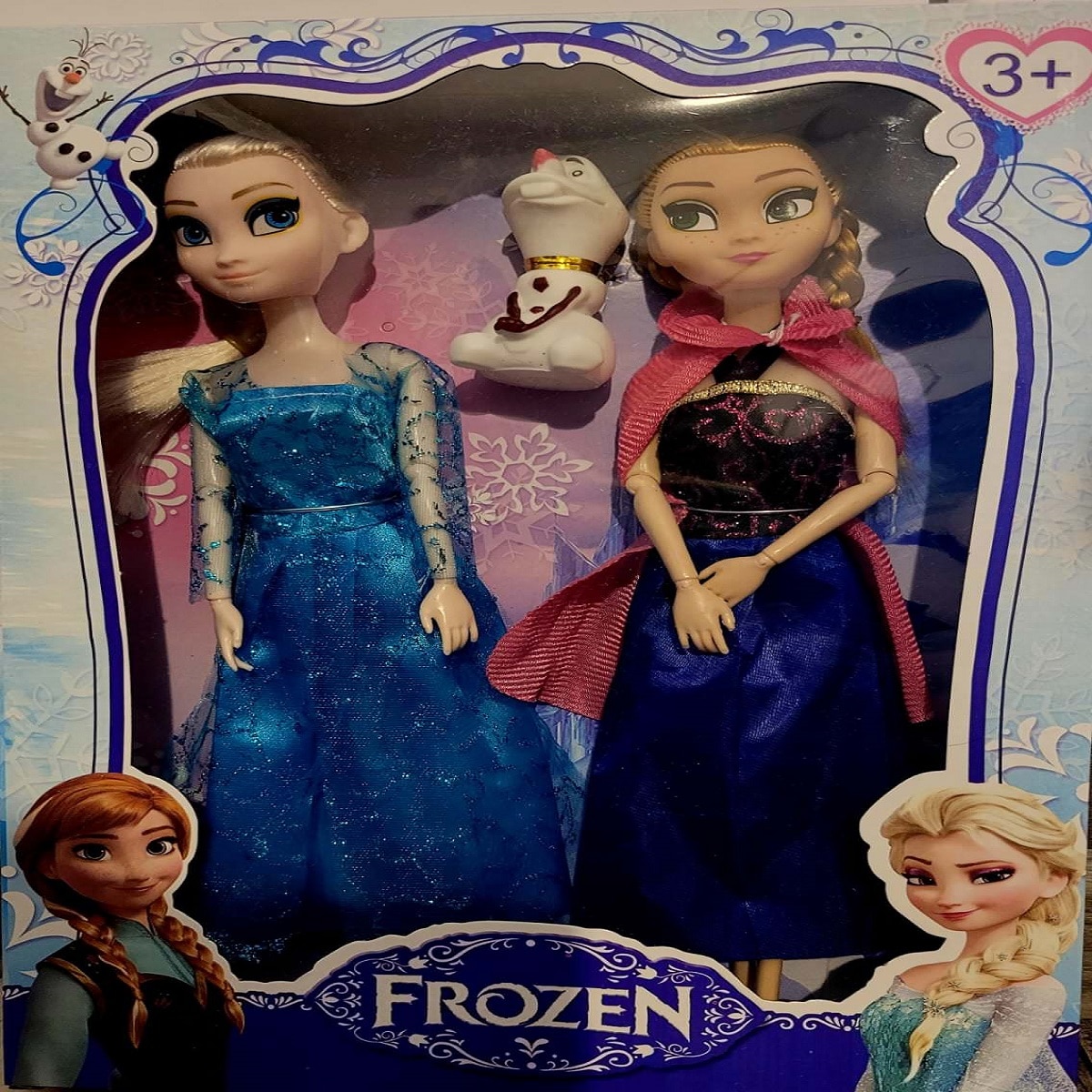 Set papusi Frozen Elsa, Anna si Olaf, 28 cm - eMAG.ro