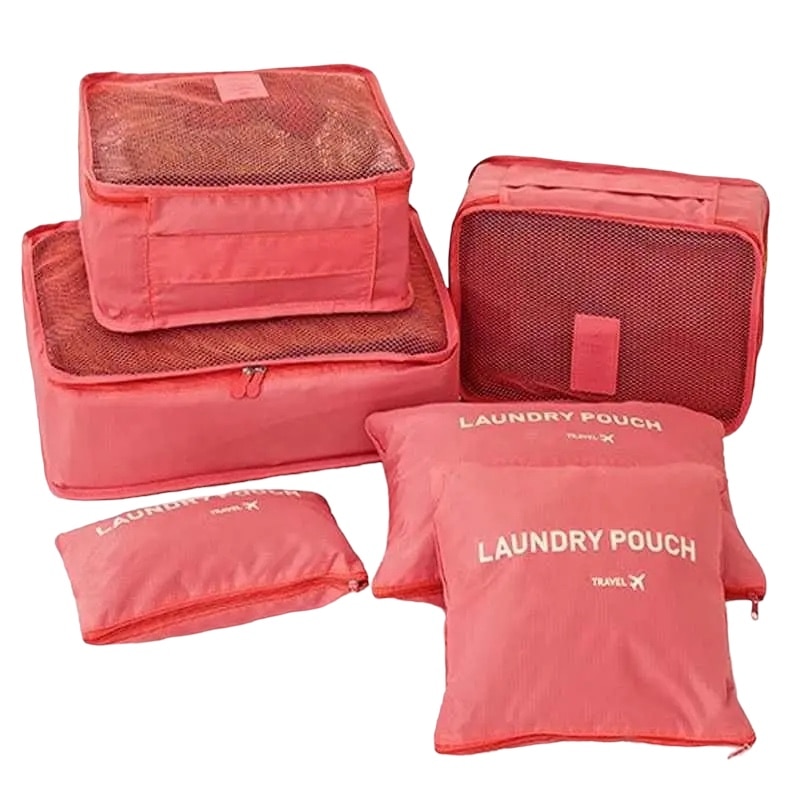 Organizator pentru bagaje format din 6 piese, Tecos, dimensiuni ...