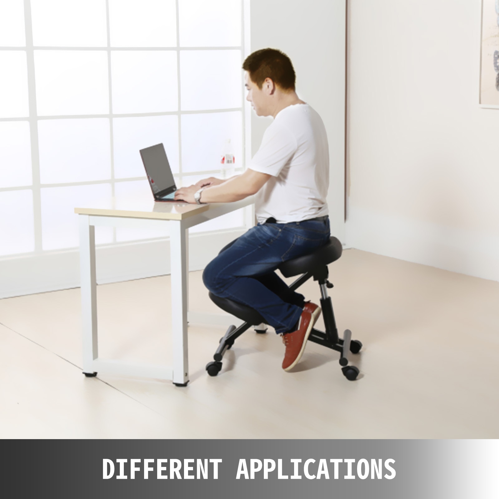 Scaun ergonomic cu suport pentru genunchi, Vevor, Capacitate de ...
