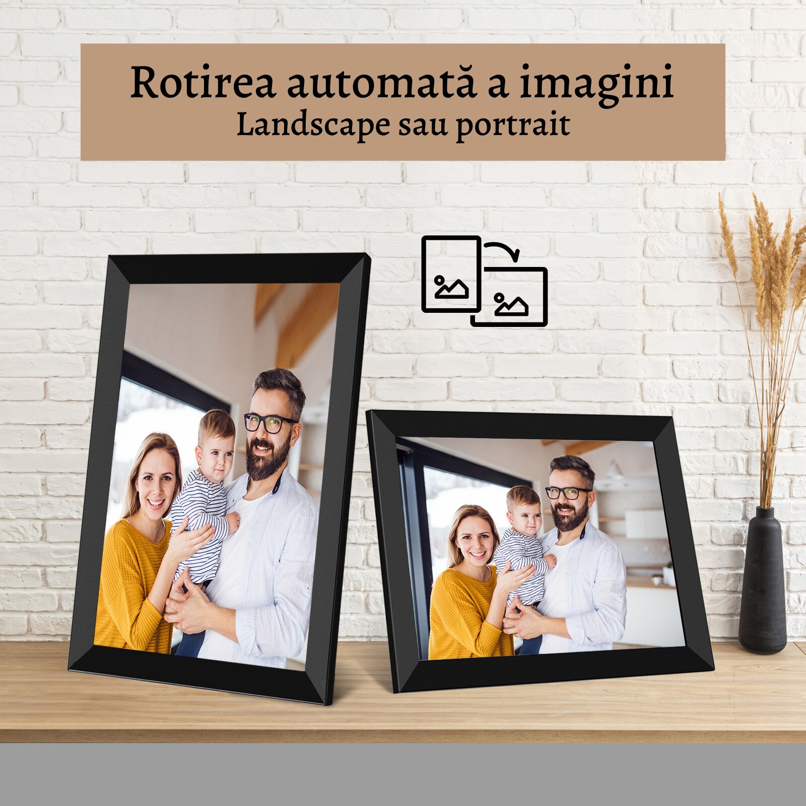 Rama foto digitala WIFI, MOGODA, Touchscreen 1280x800 HD IPS, 10.1 inch ...