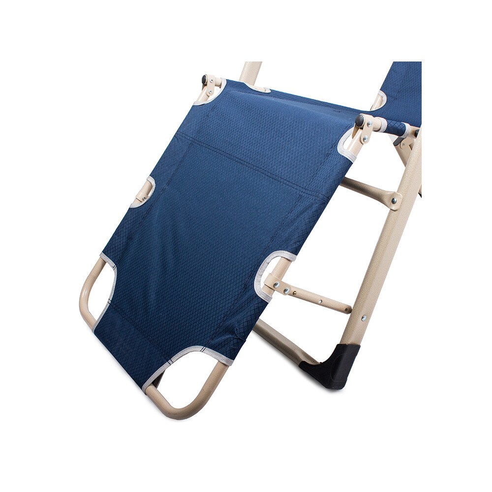 Sezlong de gradina pliabil, confortabil, Zola®, cu perna, cadru metalic ...