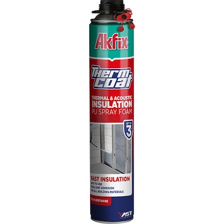 Spuma Akfix Thermcoat 850 ml pentru izolatii termice si fonice prin ...