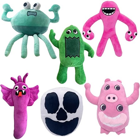 Set 6 Jucarii de plus, Garten of Ban Ban Jumbo Josh, 30 Cm, Multicolor ...