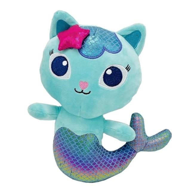 3 db-os plüssjáték készlet, Gabby Dollhouse, Happy Cats, 25 cm, Blue ...