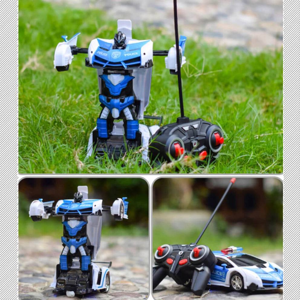 Robotautó távirányítóval 2 az 1-ben rendőrség - eMAG.hu