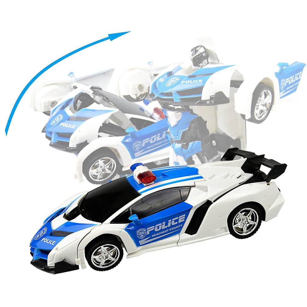 Masina Robot cu telecomanda 2 in 1 Police - eMAG.ro