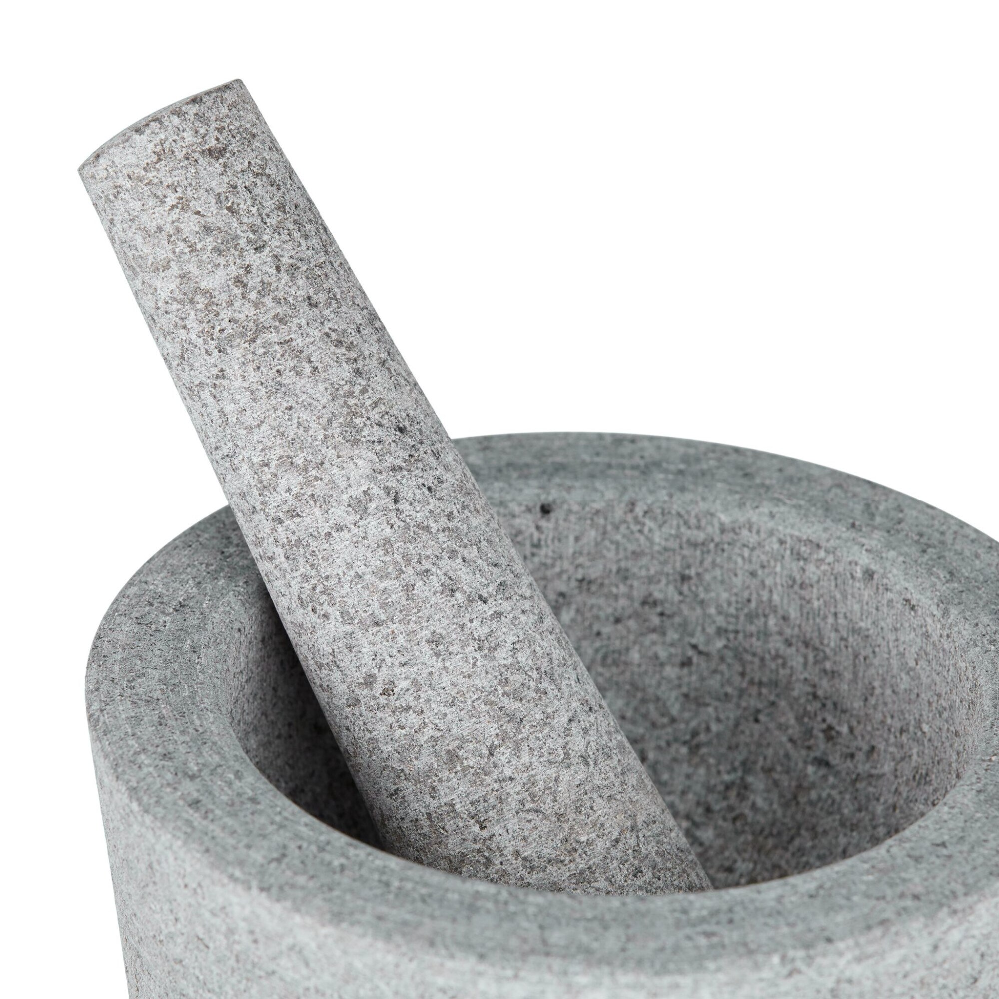 Mojar cu pistil, granit, gri, 10 x 15 cm - eMAG.ro