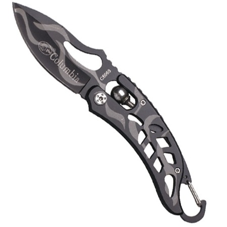 Cutit pliabil de exterior, Columbia, Inox, Negru - eMAG.ro