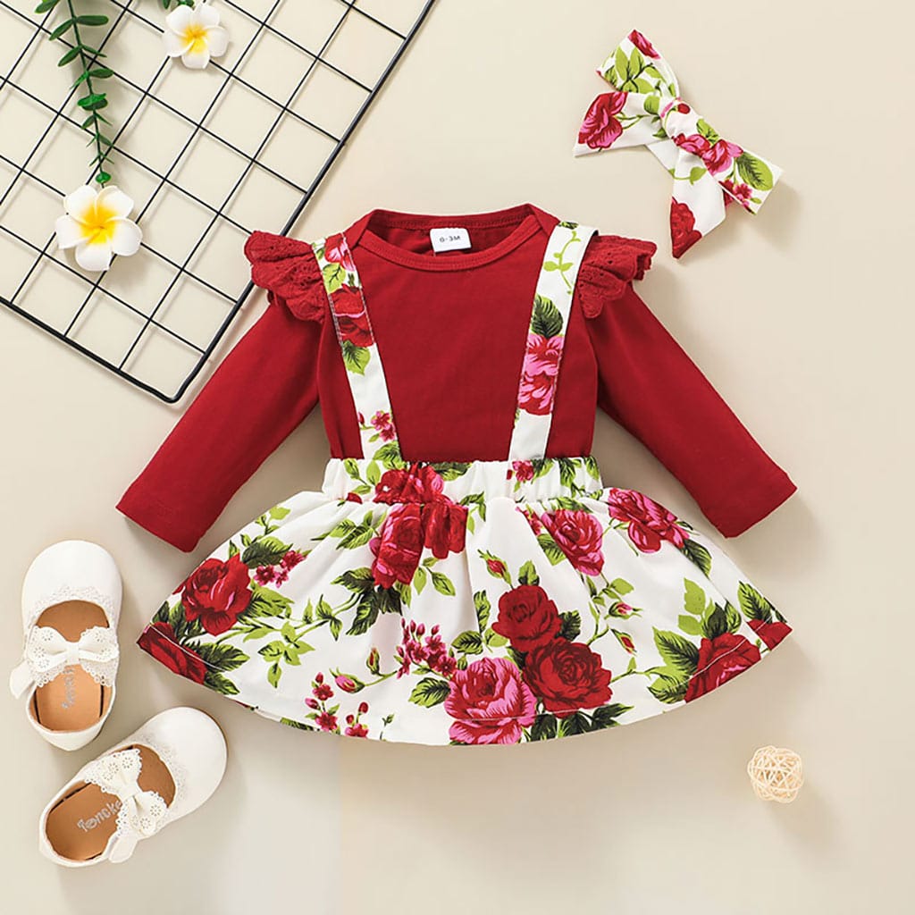 Compleu Body cu Fustita Fetite Velma, 12-18 luni, 80-87 CM - eMAG.ro