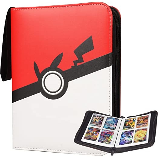 Set 210 carti aleatorii Pokemon, include 30 rare si Album de colectie ...