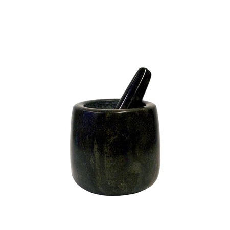 Mojar cu pistil, Jade Temple, Granit, 11 x 12 cm, Negru - eMAG.ro