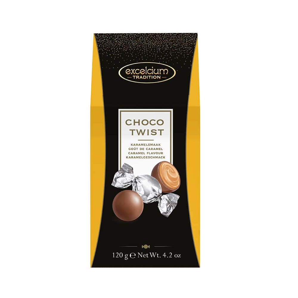 Praline cu caramel Choco Twist, Excelcium, 120 g - eMAG.ro