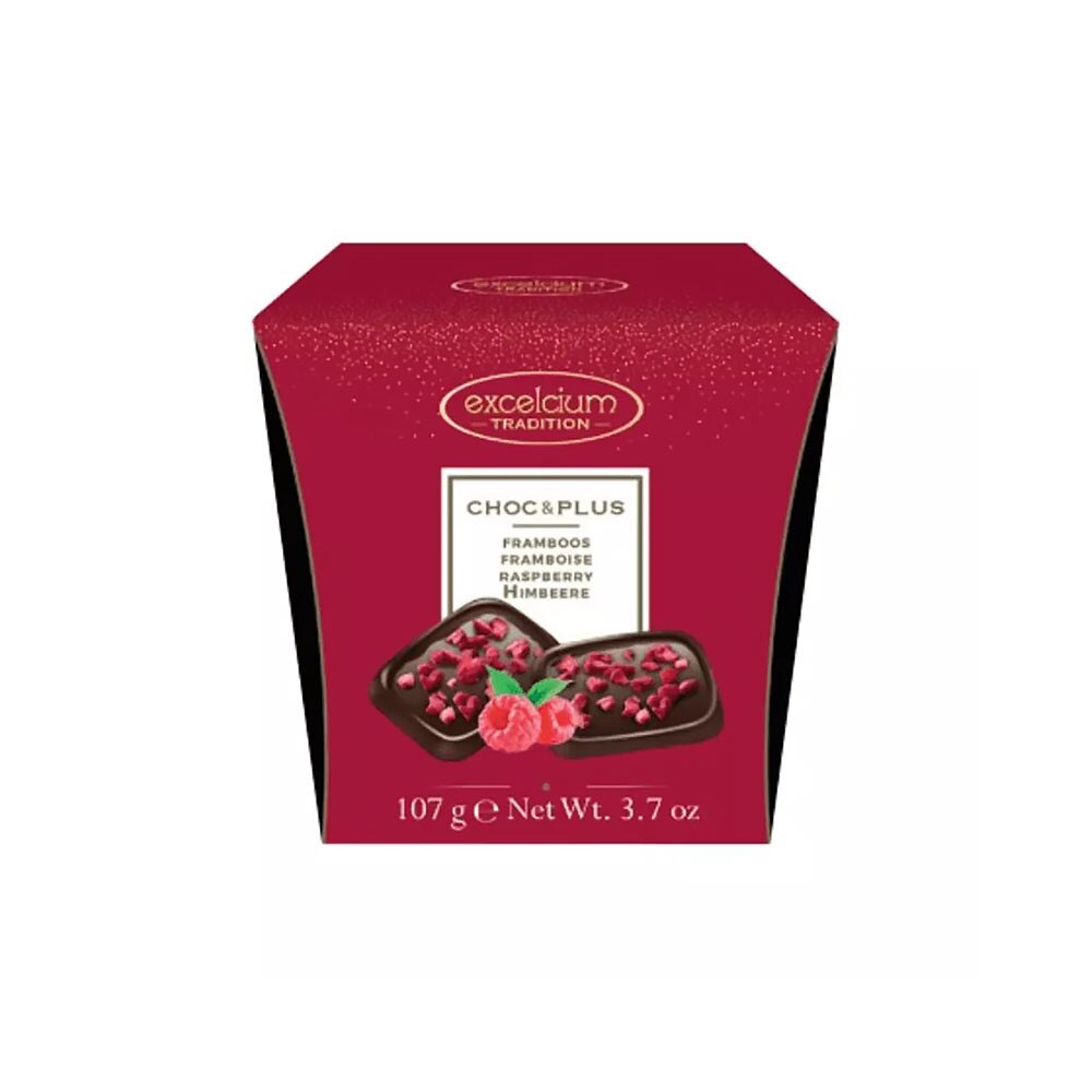 Ciocolata belgiana cu zmeura, Excelcium, 107 g - eMAG.ro