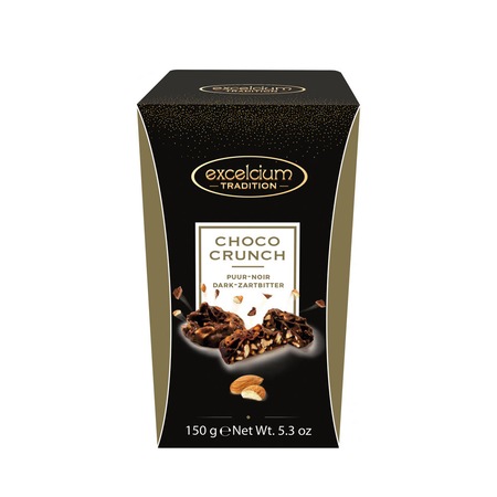Ciocolata cu fulgi de porumb si migdale Choco Crunch, Excelcium, 150 g ...