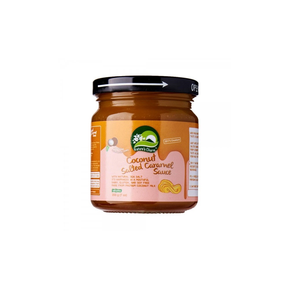 Sos caramel sarat vegan cu cocos, Nature's Charm, 200 g - eMAG.ro