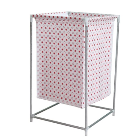 Cos pentru rufe, Metalic-Textil, 54 x 33 cm - eMAG.ro