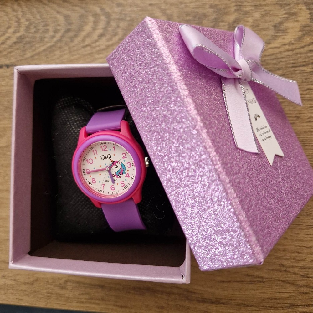 Ceas copii unicorn mov, WR 100m, inot - eMAG.ro