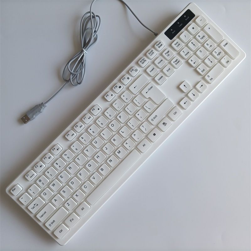 Tastatura alba cu fir, taste functionale, HDWR typerCLAW-PC110W - eMAG.ro
