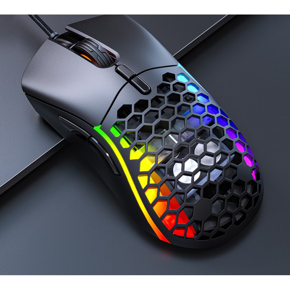 Mouse pentru gaming cu iluminare led, 7 butoane, dpi reglabil pana la ...