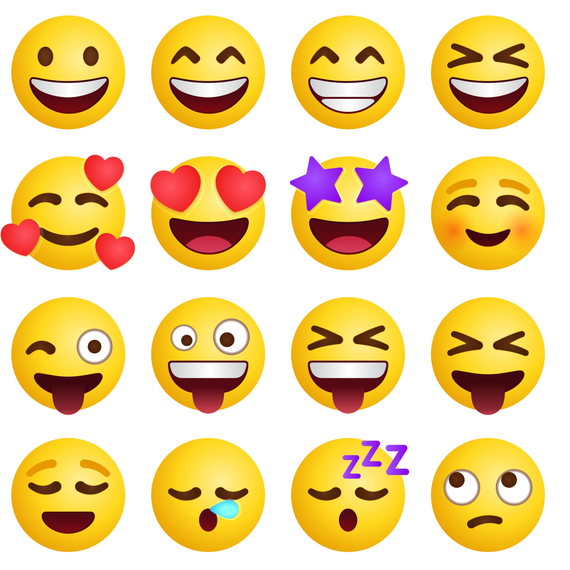 Set Stickere haioase adezive 30 bucati Waterproof Pvc, Emoticoane Emojy ...