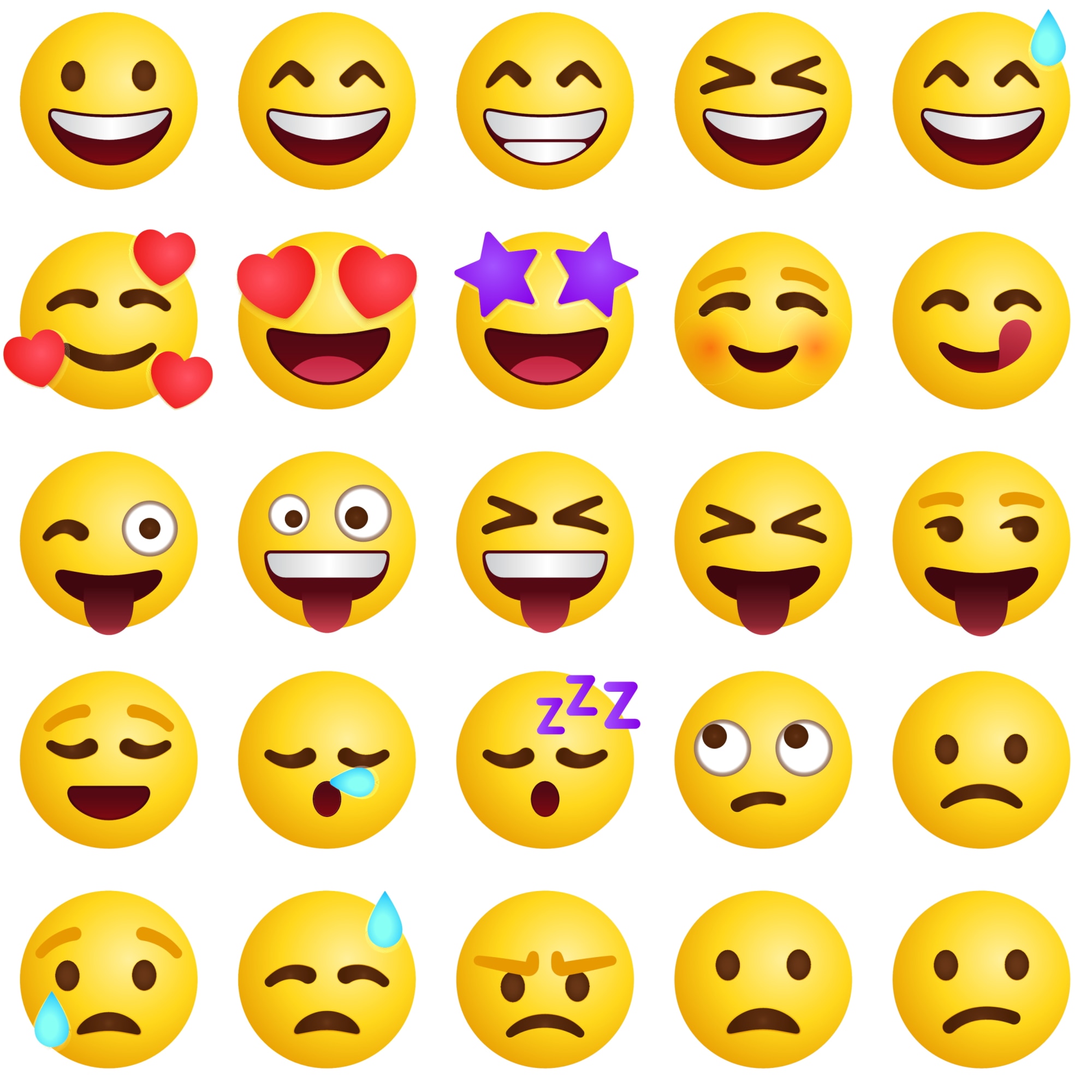 Set Stickere haioase adezive 30 bucati Waterproof Pvc, Emoticoane Emojy ...