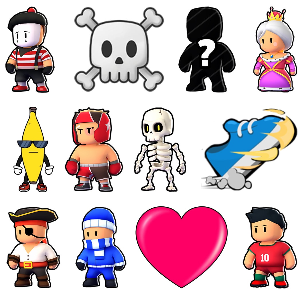 Set Stickere cu personaje animate adezive 41 bucati Waterproof Pvc ...