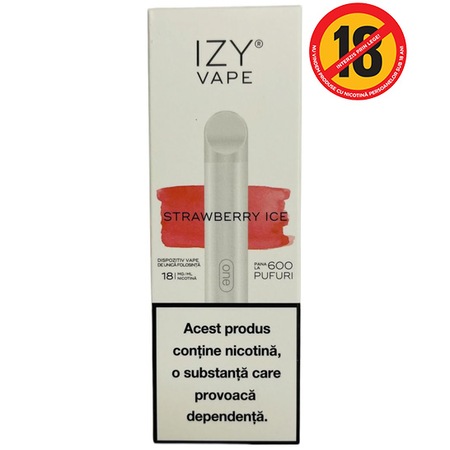 IZY ONE Strawberry Ice, dispozitiv pentru vapat cu aroma de capsuni, cu ...